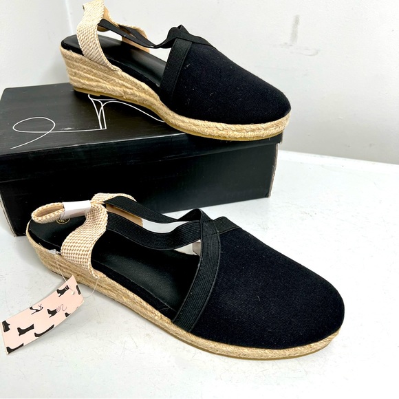 Mysoft | Shoes | Mysoft Womens Espadrilles Closed Toe Platform Wedge ...